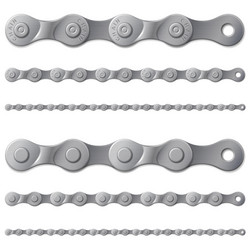 Set of round frames made golden metal bicycle Vector Image