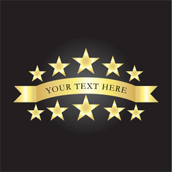 Gold shiny star Royalty Free Vector Image - VectorStock