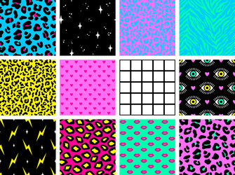 Colorful comic bright seamless pattern Royalty Free Vector