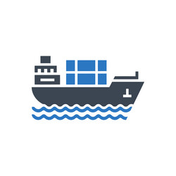 Cargo loading icon simple Royalty Free Vector Image