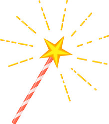 Colorful cartoon shooting star Royalty Free Vector Image