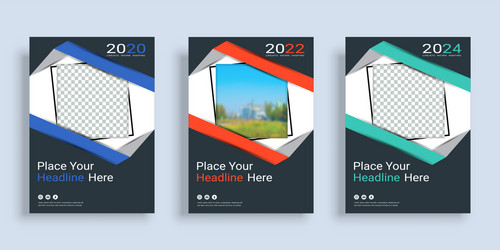 Book cover layout design abstract art Royalty Free Vector