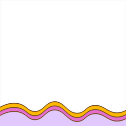 Retro rainbow footer Royalty Free Vector Image