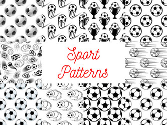 Sport football seamless pattern Royalty Free Vector Image