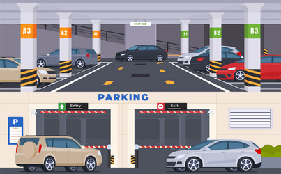 Parking Royalty Free Vector Image - VectorStock
