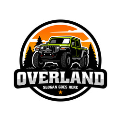 Adventure car icon logo Royalty Free Vector Image