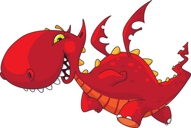 Laughing dragon Royalty Free Vector Image - VectorStock