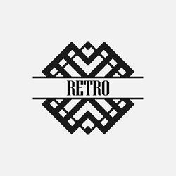 Art deco label Royalty Free Vector Image - VectorStock