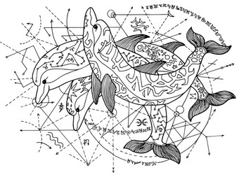 Dolphins Dolphin Totem Vector Images (59)