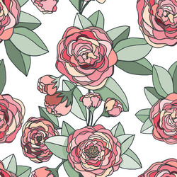 Flower seamless pattern Royalty Free Vector Image