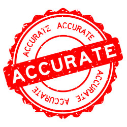 Grunge black accurate word round rubber seal Vector Image
