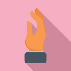 Take finger icon flat arm pose Royalty Free Vector Image