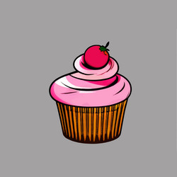 Cupcakes template cupcake bakery brochure Vector Image