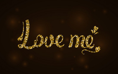 Love me calligraphy Royalty Free Vector Image - VectorStock