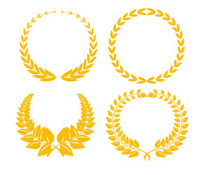 Laurel wreath for jubilee years Royalty Free Vector Image
