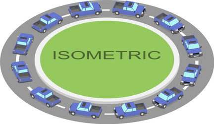 A car moves in circle 12 frames Royalty Free Vector Image