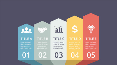 Mission vision and values diagram Royalty Free Vector Image