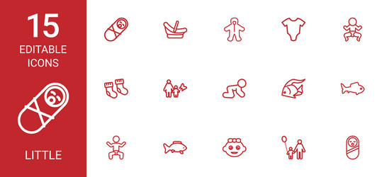 Little icons Royalty Free Vector Image - VectorStock