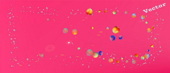 Colorful abstract ultra wide space background Vector Image