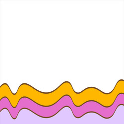 Retro rainbow footer Royalty Free Vector Image