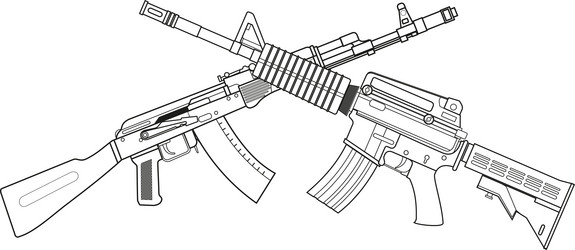 M4 Carbine Line Drawing
