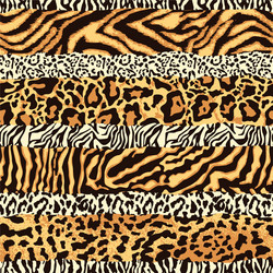 Wild animal skins patchwork wallpaper Royalty Free Vector