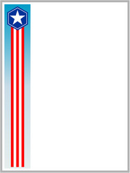 Usa flag symbols border Royalty Free Vector Image