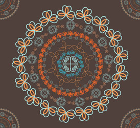 Circular islamic background three Royalty Free Vector Image