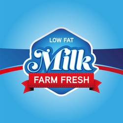 Coconut milk label splash natural and fresh Vector Image