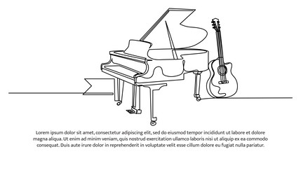 Continuous Line Music Notes Vector Images (over 750)