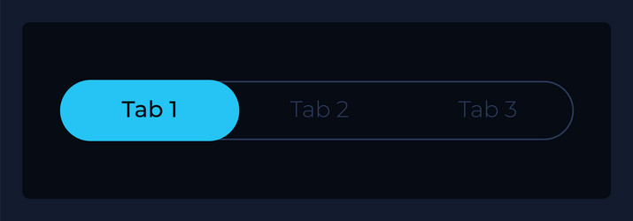 Active First Tab In Menu Ui Element Template Vector Image 8306