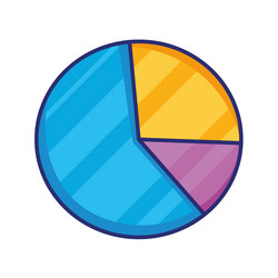 Statistics pie infographic Royalty Free Vector Image