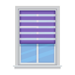 Window blind cartoon icon Royalty Free Vector Image