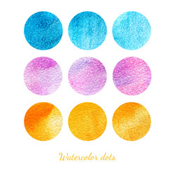 Watercolor dots Royalty Free Vector Image - VectorStock