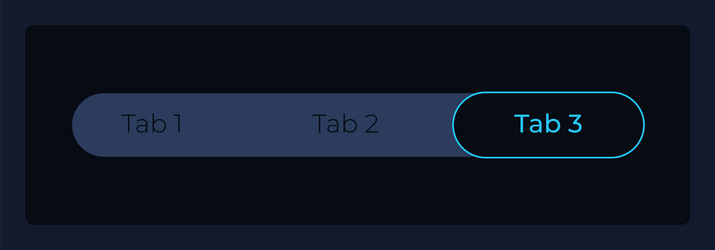 Active first tab in menu ui element template Vector Image Active first tab in menu ui element template Vector Image