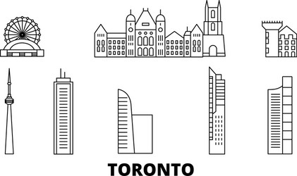 Canada toronto rogers centre travel landmark Vector Image