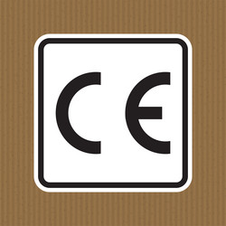 Ce mark symbol sign isolate on white background Vector Image