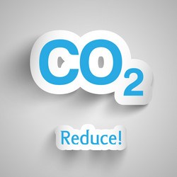 Sustainability concept reduce emission co2 net Vector Image