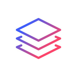 Cropping pixel perfect gradient fill ui icon Vector Image