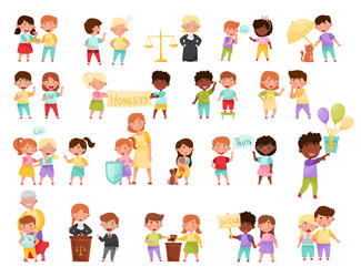 Honesty Kids Vector Images (over 150)