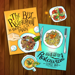 Restaurant food Royalty Free Vector Image - VectorStock