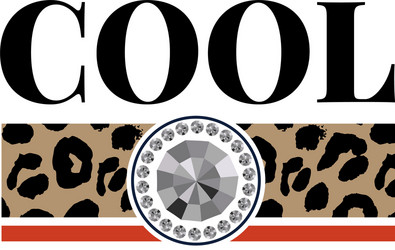 Wild cool slogan ripped off revealing leopard Vector Image