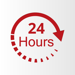 48 hours time icon clock icon clock logo Vector Image