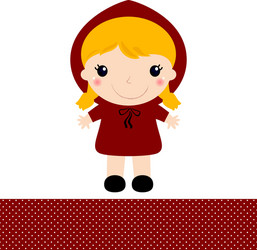 Red riding hood icons Royalty Free Vector Image