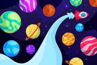 Cartoon Starfield Background Vector Images (52)