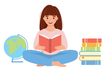 Girl Studying Vector Images (over 48,000)