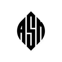 Asm logo letter design Royalty Free Vector Image