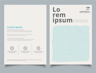 Brochure design template - circle lines Royalty Free Vector