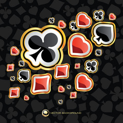 Card suits Royalty Free Vector Image - VectorStock