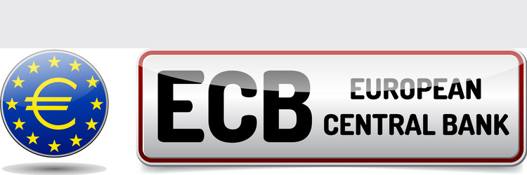 Ecb - european central bank Royalty Free Vector Image